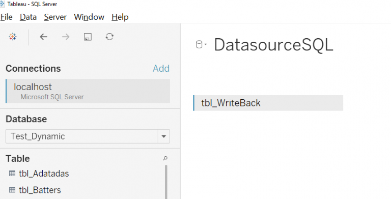 How to write back data to Microsoft SQL Server? - tableaufans.com
